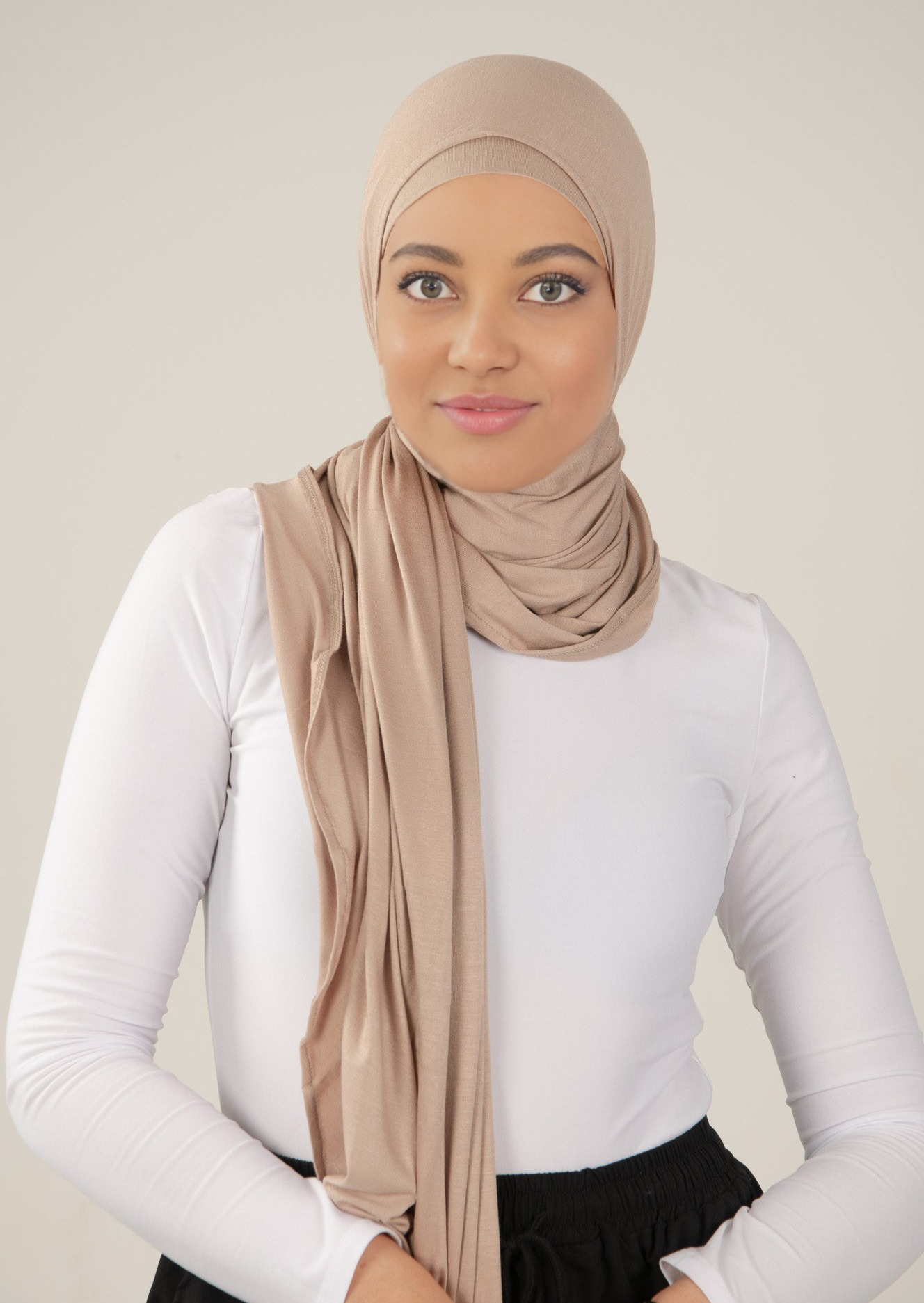 Burque Premium Nude Jersey Hijab Set – burque.